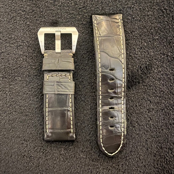Panerai | Accessories | Officine Panerai Black Alligator Watch Strap ...